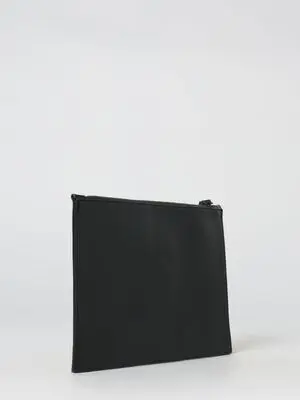 COUNTY OF MILAN Faux Leather Clutch With Printed Logo