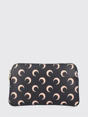 MARINE SERRE Crescent Moon Leather Clutch