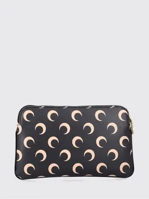 MARINE SERRE Crescent Moon Leather Clutch