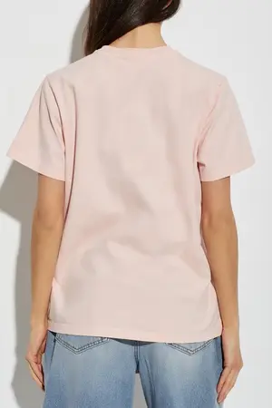 GANNI T-shirt With Print - Pink