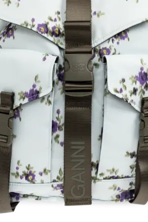 GANNI Floral Motif Backpack