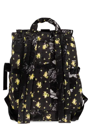 GANNI Floral Motif Backpack - Grey