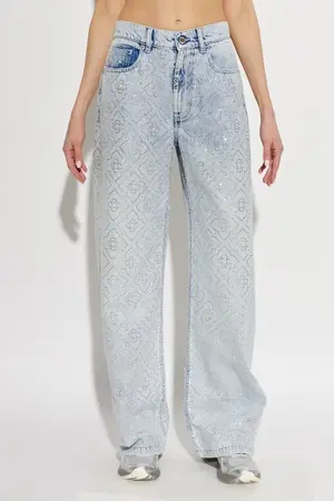 Casablanca Jeans With Shimmering Embellishments