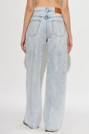 Casablanca Jeans With Shimmering Embellishments