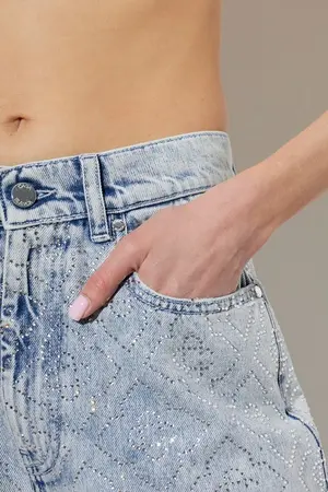 Casablanca Jeans With Shimmering Embellishments