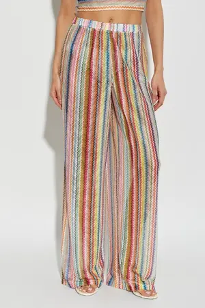 Missoni Chevron Stripe Wide-leg Trousers - Multicolour