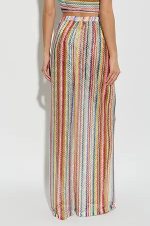 Missoni Chevron Stripe Wide-leg Trousers - Multicolour