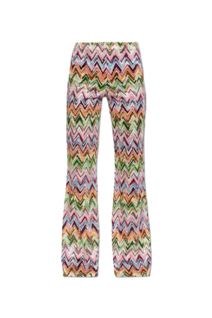 Missoni Wide-leg Chevron Trousers - Multicolour