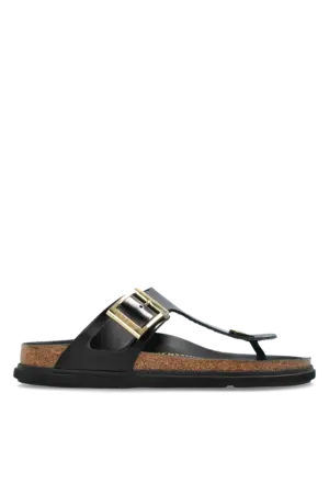 BIRKENSTOCK Gizeh Buckled Flip-flops - Black