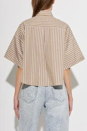Rag & Bone Striped Cotton Shirt - Beige