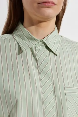 Rag & Bone Striped Cotton Shirt - Green