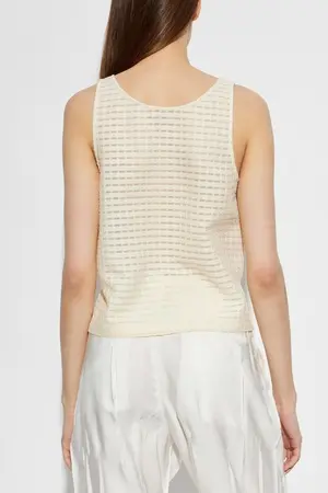 Emporio Armani Sleeveless Transparent Top