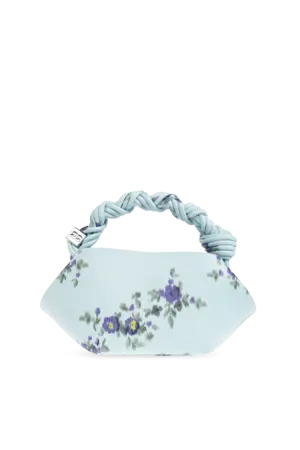 GANNI Floral Motif Handbag - Blue