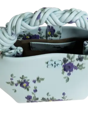 GANNI Floral Motif Handbag - Blue