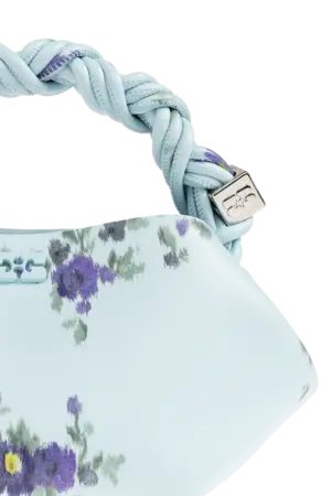 GANNI Floral Motif Handbag - Blue