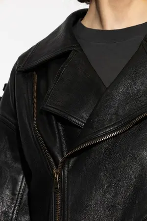 Balmain Leather Biker Jacket