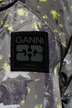 GANNI Hooded Jacket - Grey