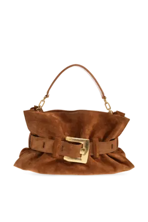 Balmain Anthem Medium Handbag - Brown