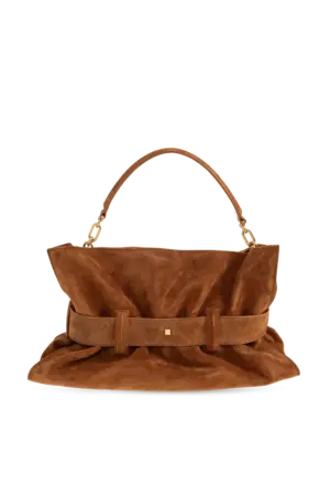 Balmain Anthem Medium Handbag - Brown