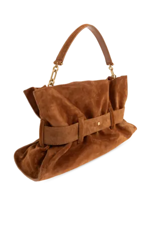 Balmain Anthem Medium Handbag - Brown