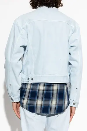 Dsquared2 Denim Trucker Jacket With Pockets - Light Blue