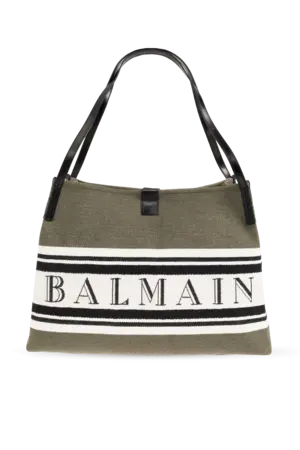 Balmain Release Medium Shopper Bag - Beige