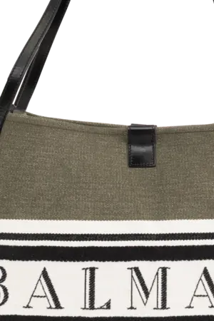 Balmain Release Medium Shopper Bag - Beige