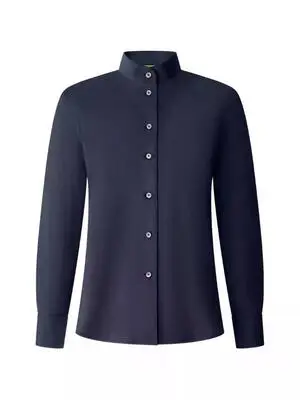 Shanghai Tang Silk Button Down Blouse