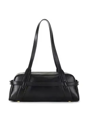 Elisabetta Franchi Leather Shoulder Bag With Metal Padlock