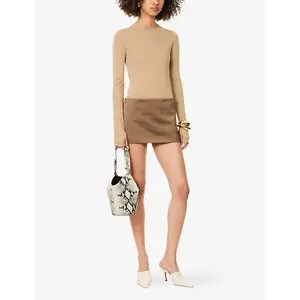 THE FRANKIE SHOP Hera Satin Mini Skirt