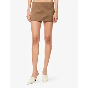 THE FRANKIE SHOP Hera Satin Mini Skirt