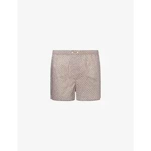 Derek Rose Ledbury Classic-fit Cotton Boxer Shorts - Brown