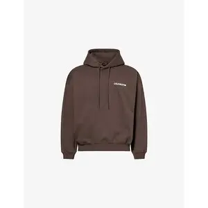 COLE BUXTON Sportswear Logo-print Cotton-jersey Hoodie - Brown