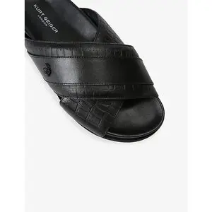 Kurt Geiger Baron Flat Leather Sandals