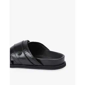 Kurt Geiger Baron Flat Leather Sandals