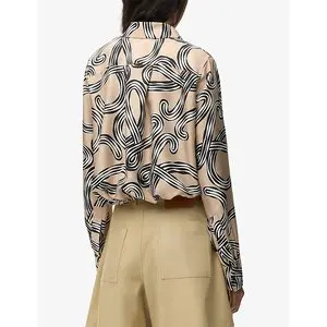 Loewe X Paula's Ibiza Anagram-print Silk Shirt