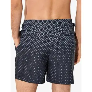 REISS Geo-print Swim Shorts