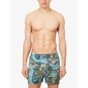 Derek Rose Ledbury Classic-fit Cotton Boxer Shorts - Multi-coloured