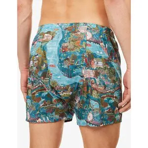 Derek Rose Ledbury Classic-fit Cotton Boxer Shorts - Multi-coloured