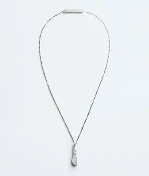 Bottega Veneta Sterling Pendant Necklace - Silver