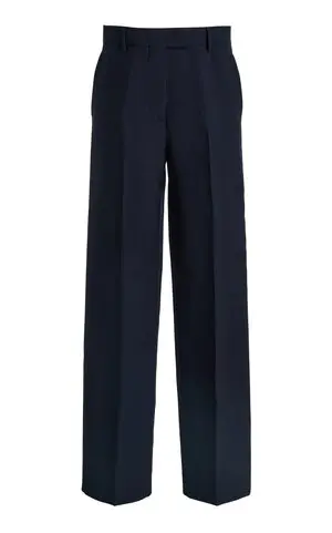 Miu Miu Mohair-wool Pants - Navy