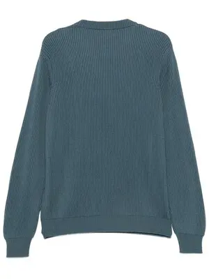 ROBERTO COLLINA Crewneck Sweater In Extra Fine Merino Wool - Blue