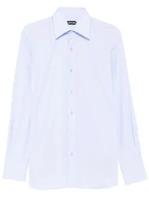 TOM FORD Cotton Classic Shirt - Blue