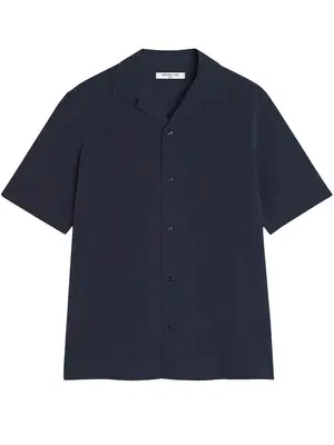 Maison Kitsuné Seersucker Resort Shirt - Blue
