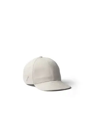 Prada Denim Baseball Cap - White