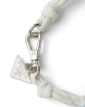 Prada Enameled Metal Cord Bracelet