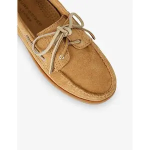 Kurt Geiger Suede Deck Shoes - Tan