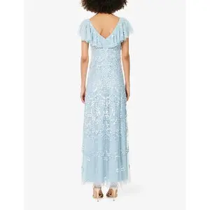 NEEDLE & THREAD Freya V-neck Tulle Gown