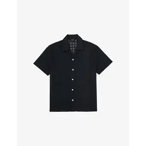 REISS Belardo Textured Crochet Shirt