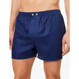 Derek Rose Lombard Classic-fit Cotton Boxer Shorts